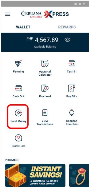 Send Money to Cebuana Branch/Dom Rem – Cebuana Lhuillier